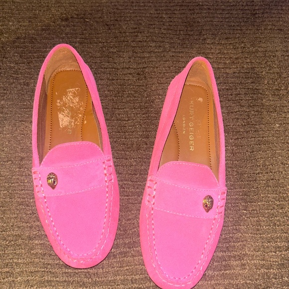 Kurt Geiger | Shoes | Kurt Geiger Vibrant Pink Loafers | Poshmark